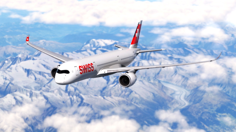 Threads - iniBuilds A350-900 SWISS HB-IFA - [8K] voor Microsoft Flight Simulator | MSFS