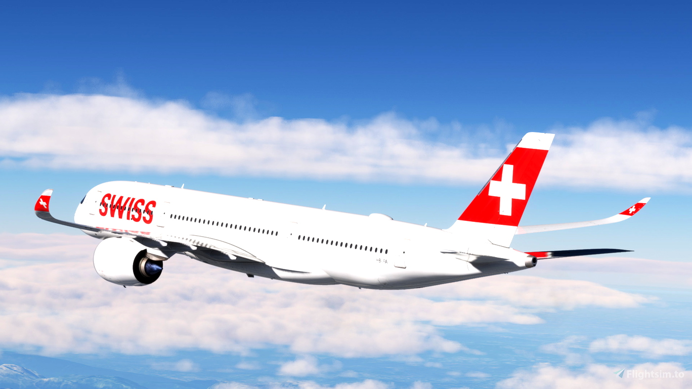 Threads - iniBuilds A350-900 SWISS HB-IFA - [8K] für Microsoft Flight Simulator | MSFS