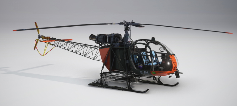 SA315B - Lama Liveries for Microsoft Flight Simulator | MSFS