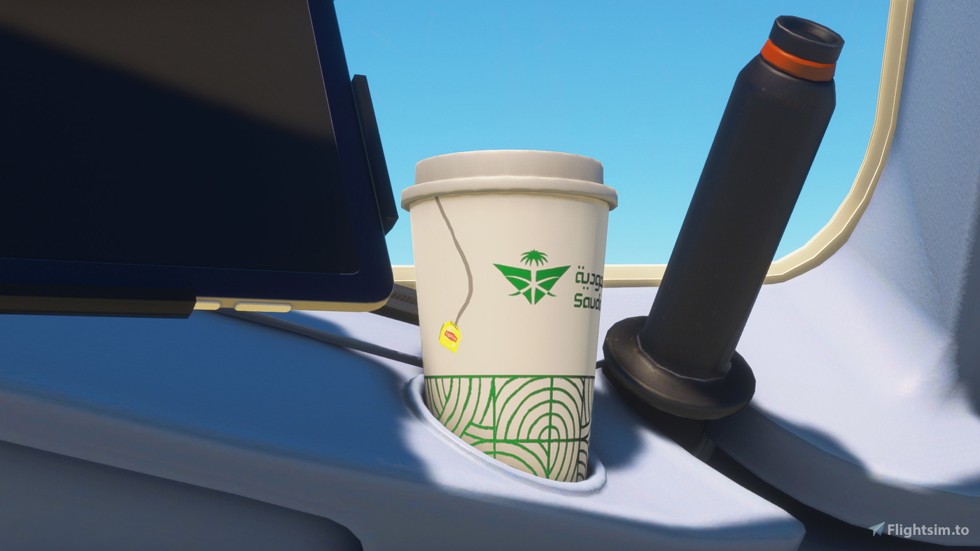 saudia airlines new logo cup for FBW A32NX & A21N mod for Microsoft ...