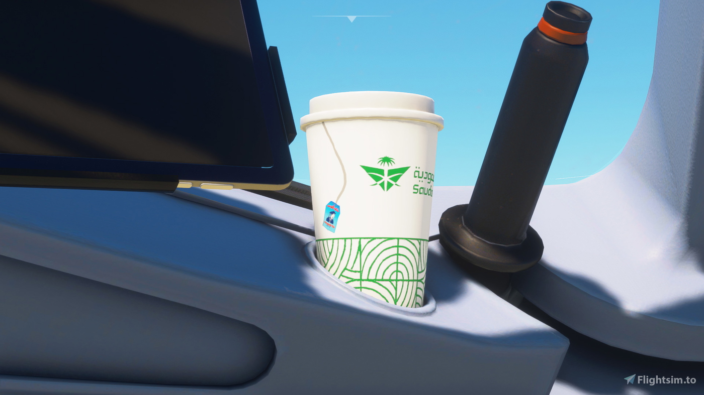 saudia airlines new logo cup for FBW A32NX & A21N mod für Microsoft ...