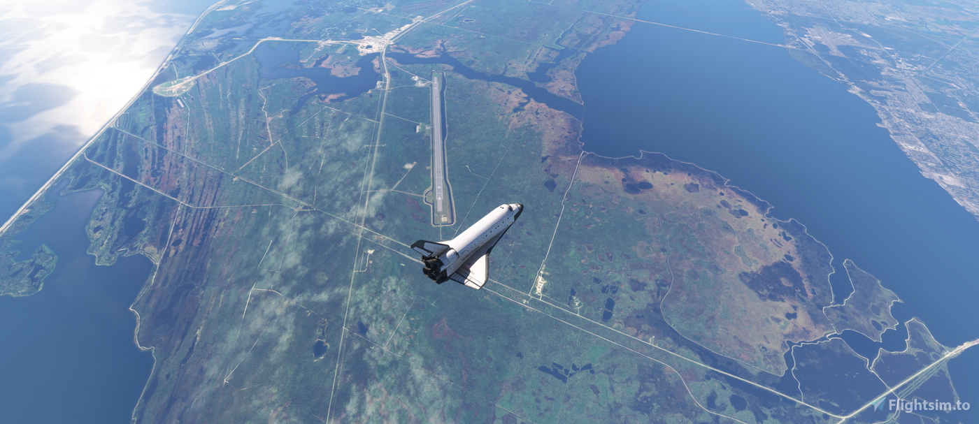 03-Landing The Space Shuttle from Altitude at KTTS for Microsoft Flight ...