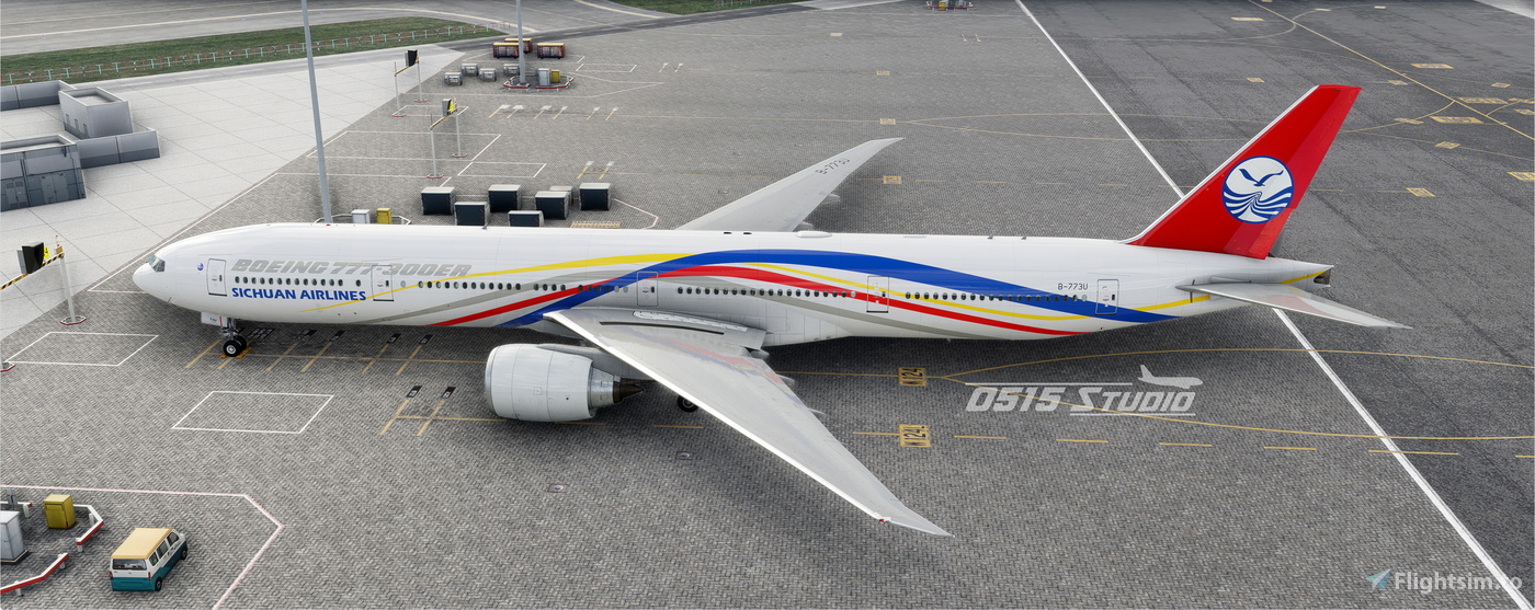 【0515STUDIO】PMDG 777-300ER Sichuan Airlines B-773U Boeing Special ...