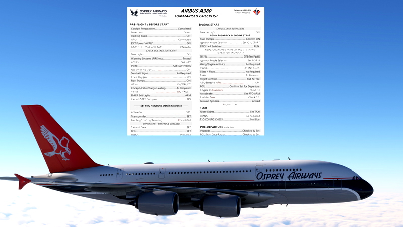 Threads - FBW A380X Checklist for Microsoft Flight Simulator | MSFS