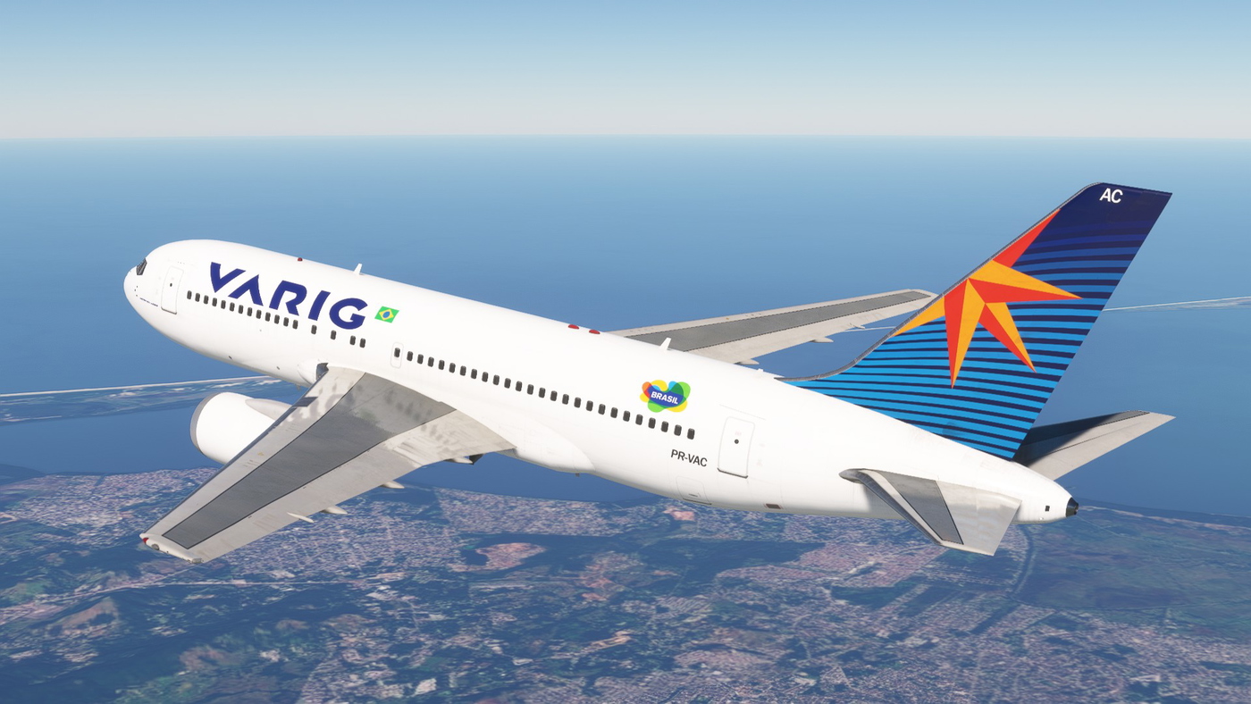 Varig PR-VAC | RHD Simulations Boeing 767-200ER のために Microsoft Flight ...