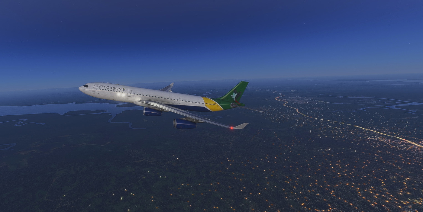 Inibuilds-Aircraft-A340-300-Flygabon for Microsoft Flight Simulator | MSFS