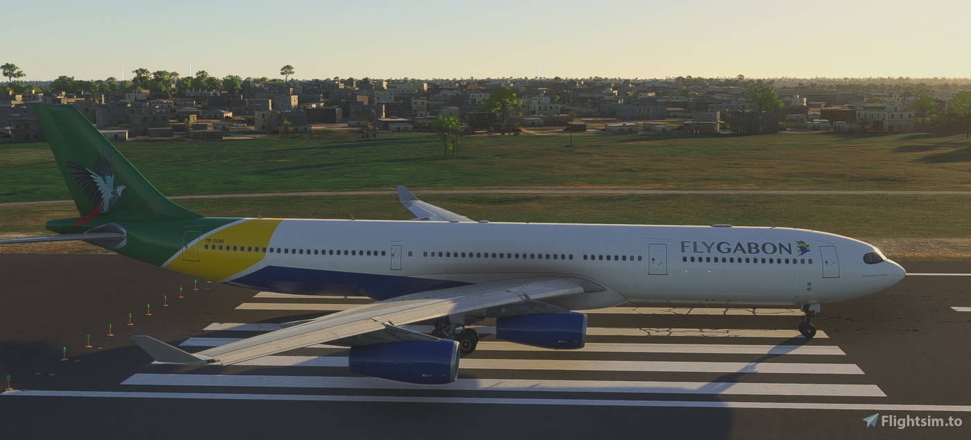 Inibuilds-Aircraft-A340-300-Flygabon for Microsoft Flight Simulator | MSFS
