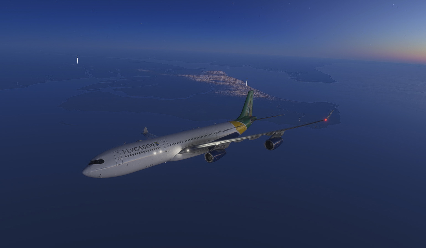 Inibuilds-Aircraft-A340-300-Flygabon for Microsoft Flight Simulator | MSFS