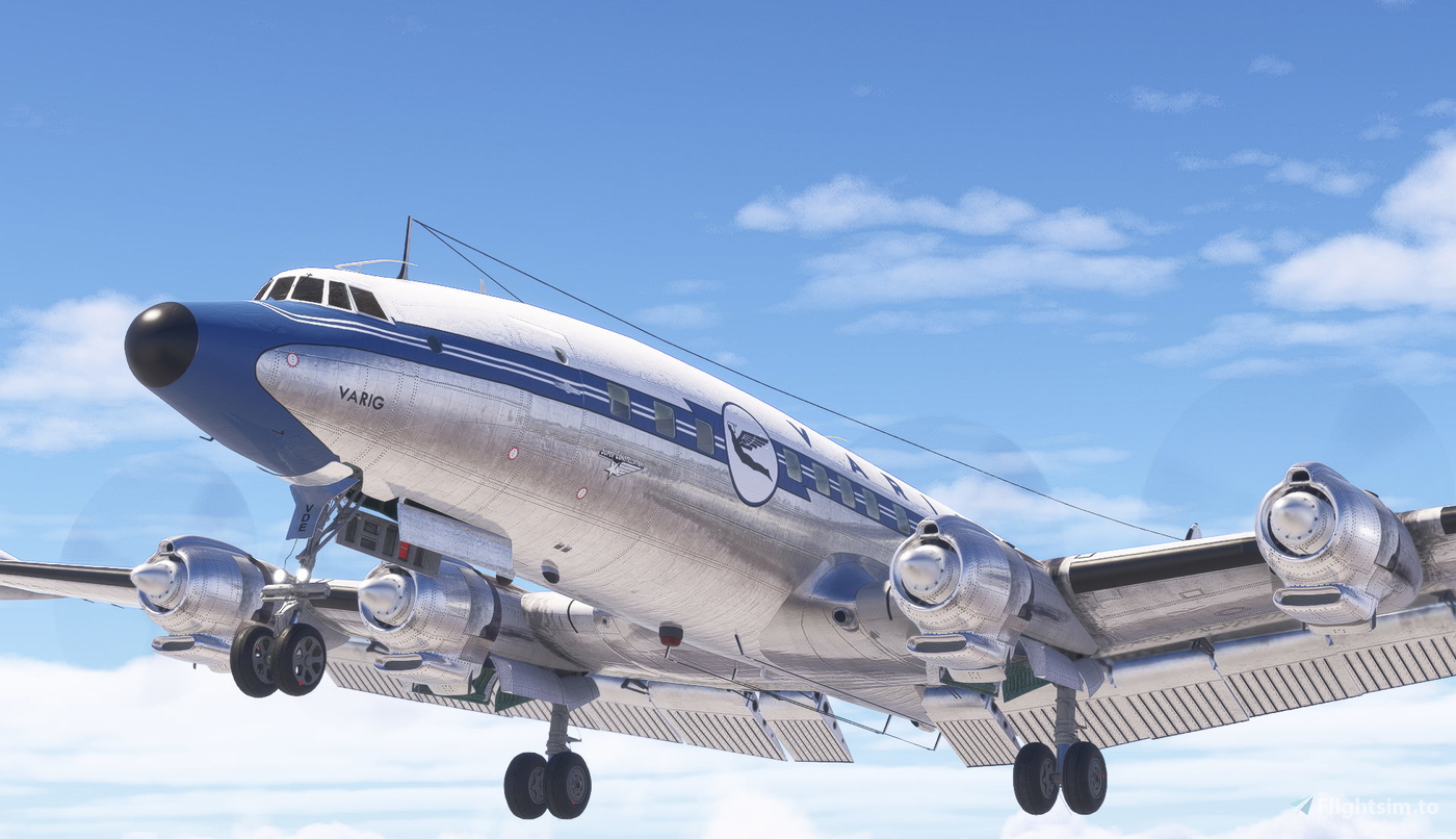 Lockheed L-1049G VARIG PP-VDE for Microsoft Flight Simulator | MSFS