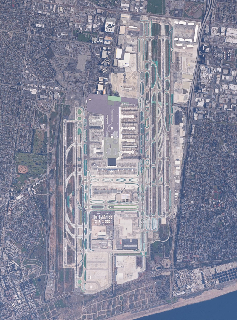 KLAX inibuilds Los Angeles Airport 2020 Terrain fix für Microsoft ...