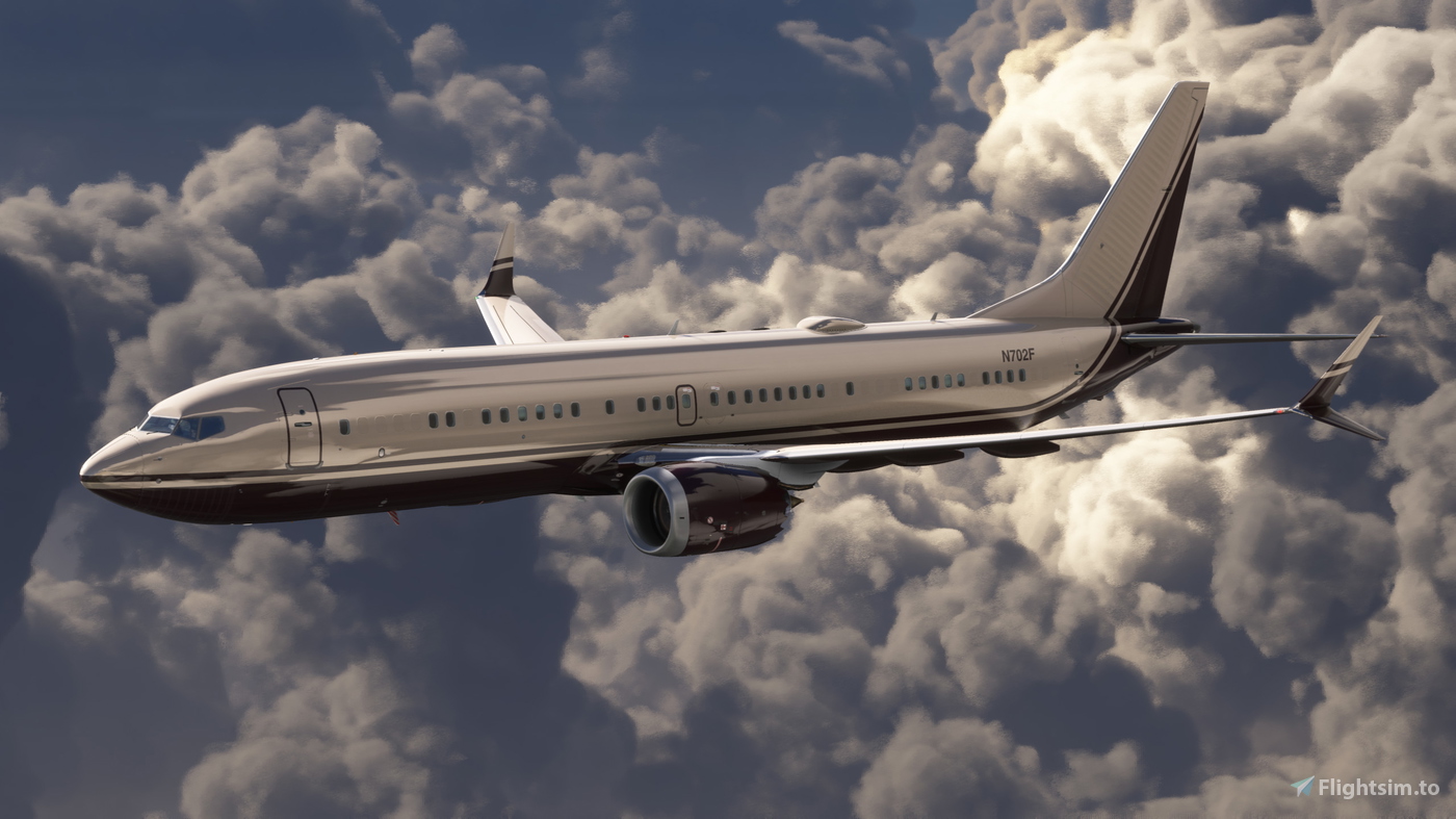 N702F BBJ w/Cabin | iFly 737 MAX8 for Microsoft Flight Simulator | MSFS