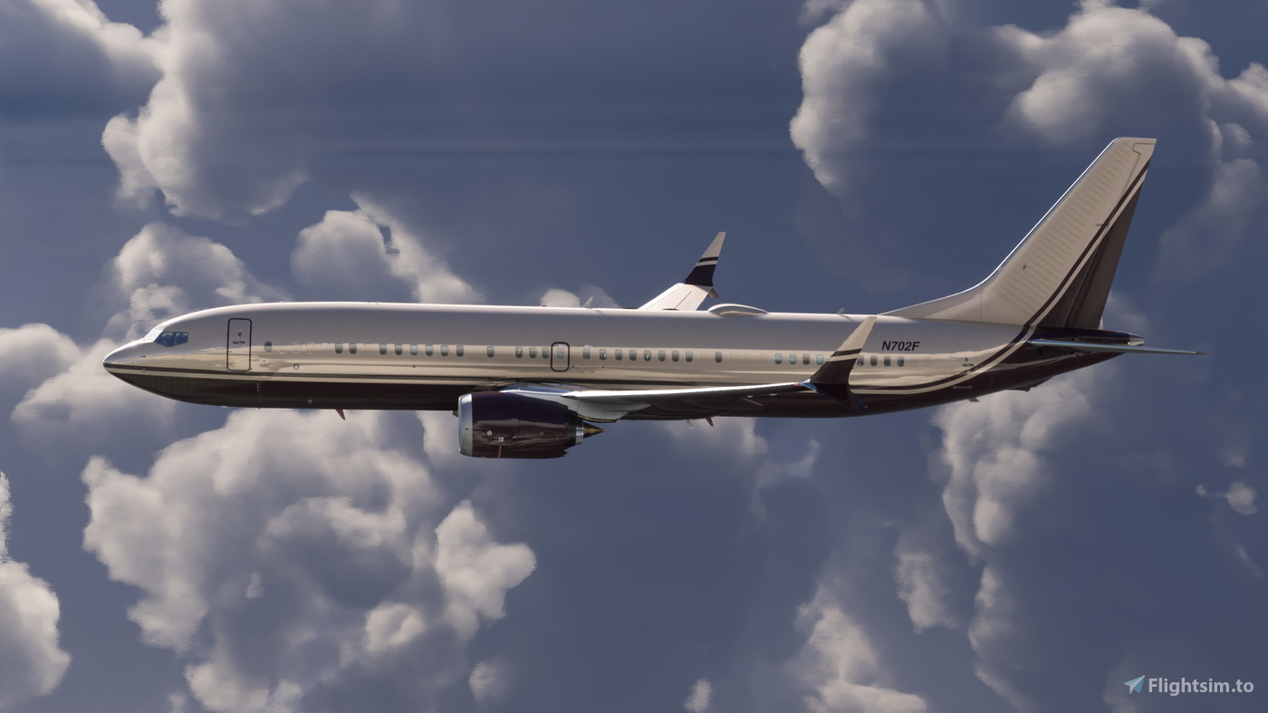 N702F BBJ w/Cabin | iFly 737 MAX8 for Microsoft Flight Simulator | MSFS