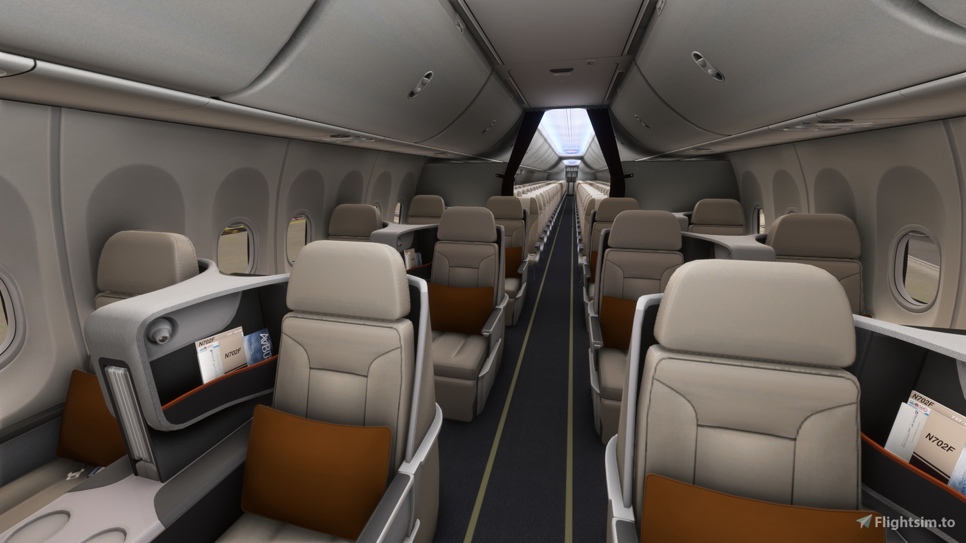 N702F BBJ w/Cabin | iFly 737 MAX8 für Microsoft Flight Simulator | MSFS