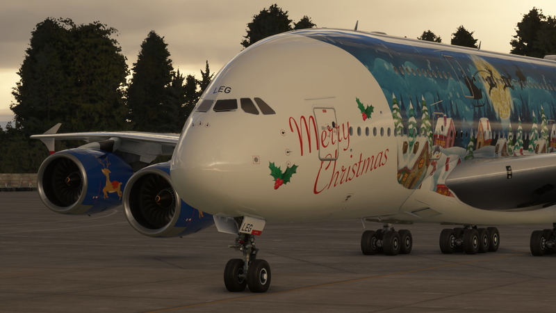 British Airways "Merry Christmas" [4K] | FlyByWire A380 for Microsoft ...