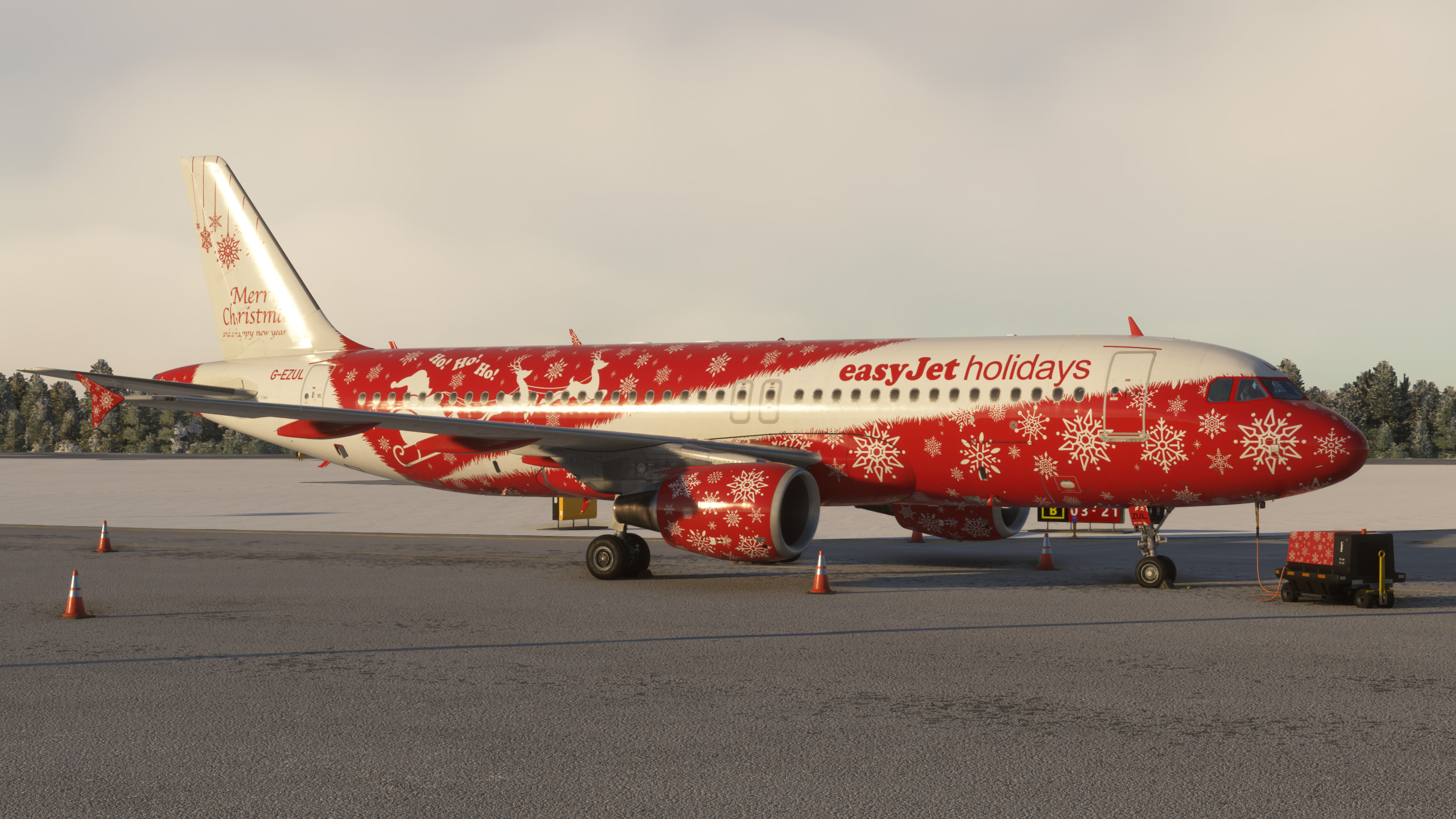 easyJet Christmas livery G-EZUL w/Cabin | CFM Fenix - MSFS Add-on ...