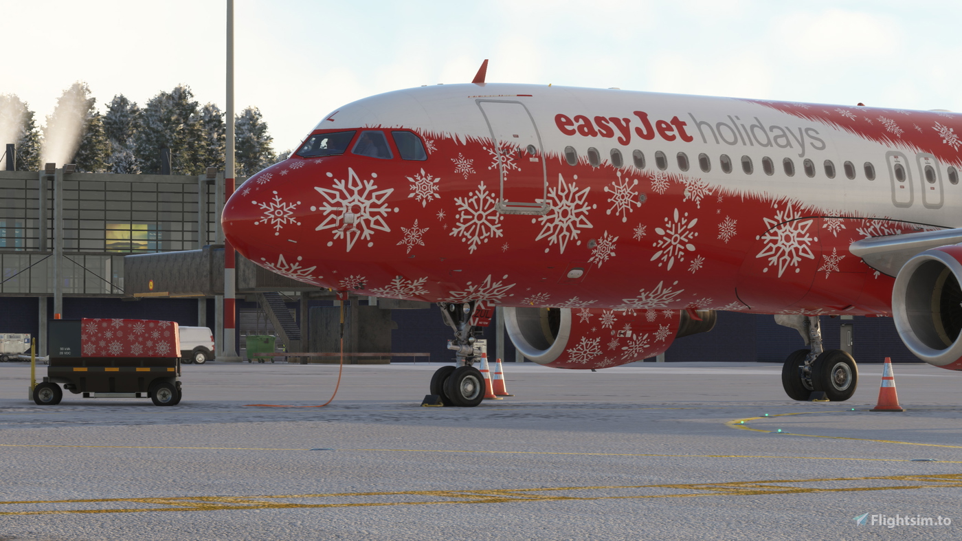 easyJet Christmas livery G-EZUL w/Cabin | CFM Fenix pour Microsoft ...