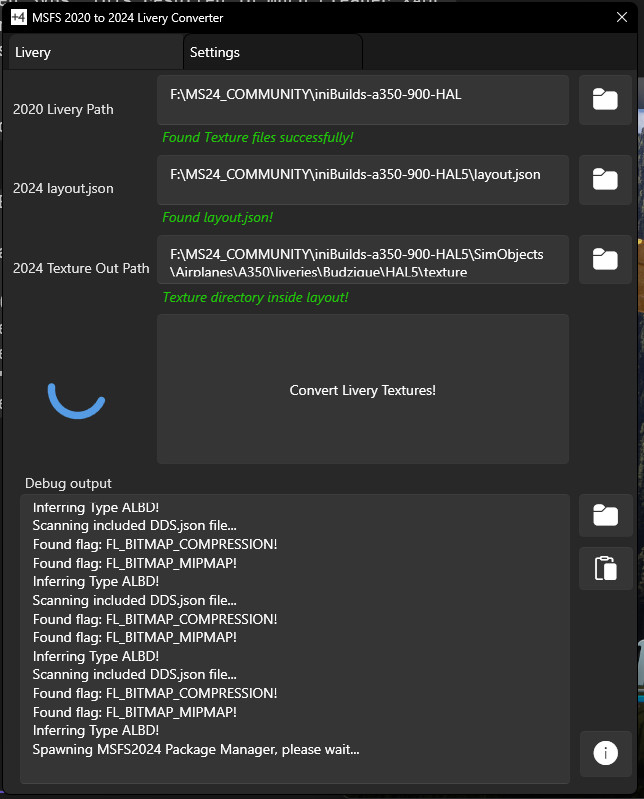 2020 to 2024 Livery Converter pentru Microsoft Flight Simulator | MSFS