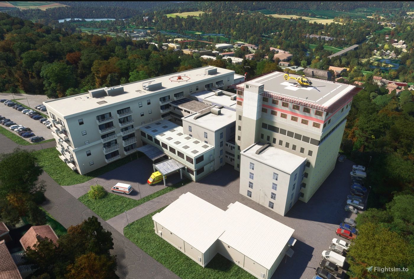 2024 - Hospital Helipads in southern germany - Megapack para Microsoft ...