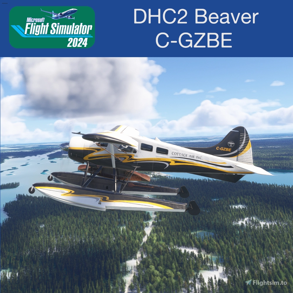 2024 DHC2 Beaver C-GZBE for Microsoft Flight Simulator | MSFS