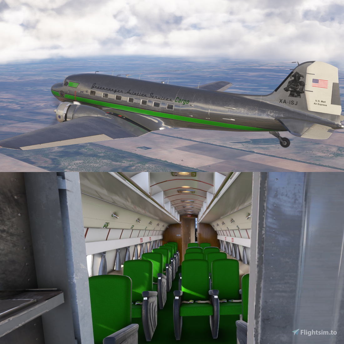 2024 Douglas DC3 Greenranger Aviation for Microsoft Flight Simulator | MSFS