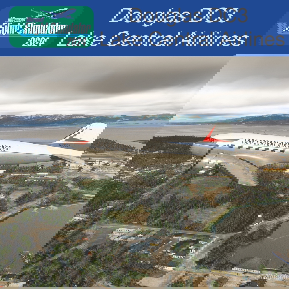 2024 Douglas DC3 Lake Central Airways for Microsoft Flight Simulator | MSFS