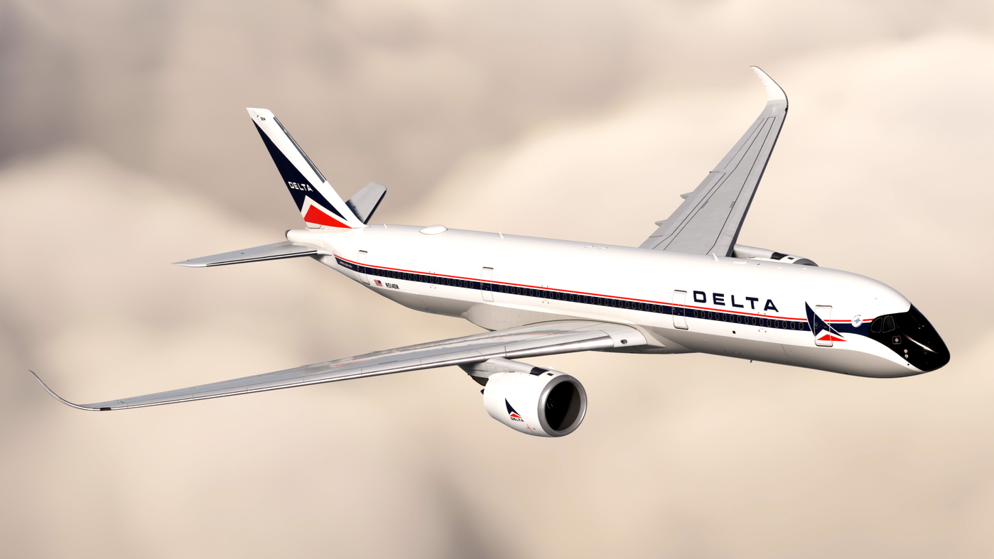 iniBuilds A350-900 Delta Air Lines Retro | N514DN | Fictional のために ...
