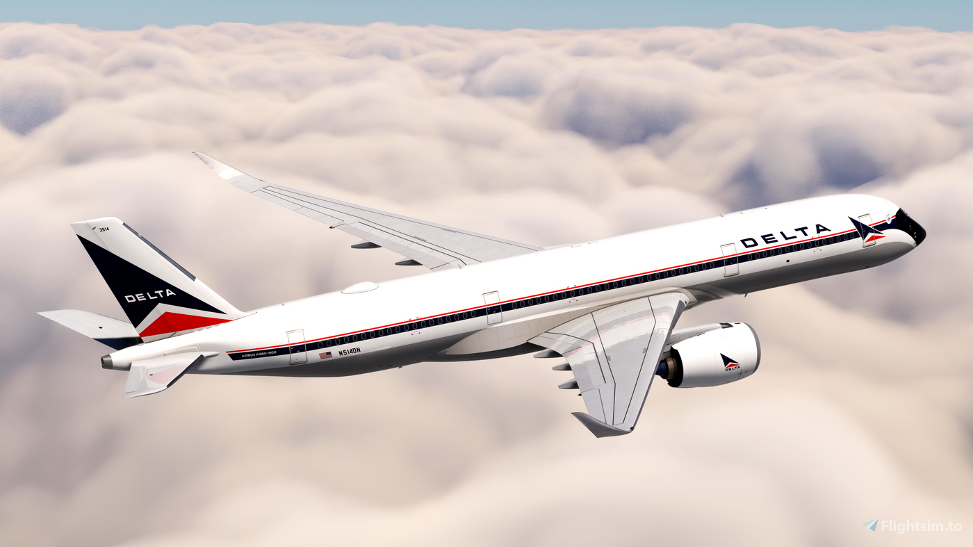 iniBuilds A350-900 Delta Air Lines Retro | N514DN | Fictional のために ...