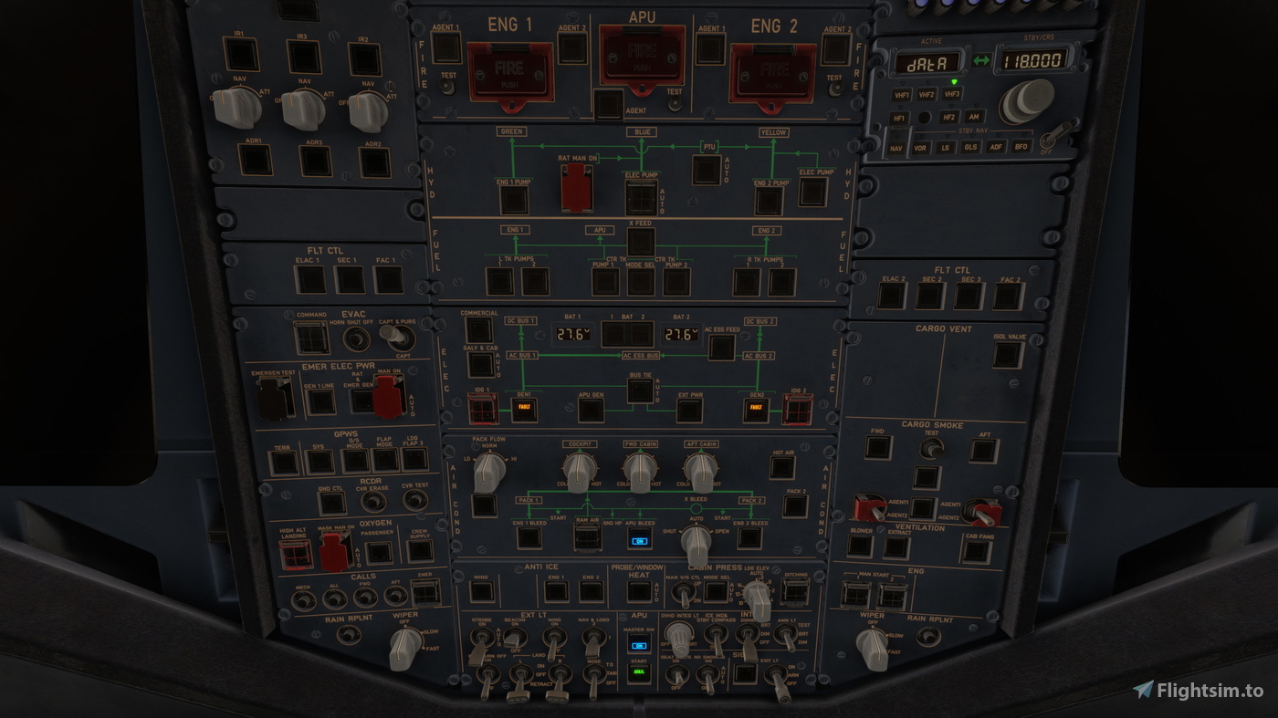 Fenix A320 CFM & IAE Custom Views 对于 Microsoft Flight Simulator | MSFS