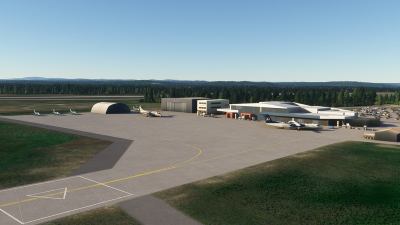 Bagotville Ramp Avjet modeling Created by hand for Microsoft Flight ...