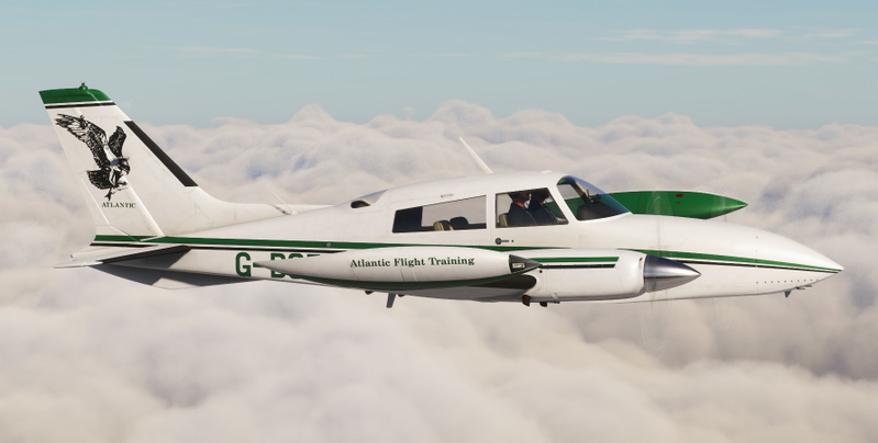 G-BODY Atlantic Flight Training | MILVIZ Cessna C310R [4K] for ...