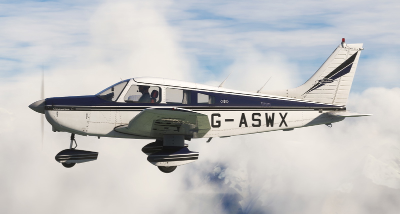 G-ASWX (Private - 1974) | Just Flight Piper PA-28 Warrior II [4K] for ...