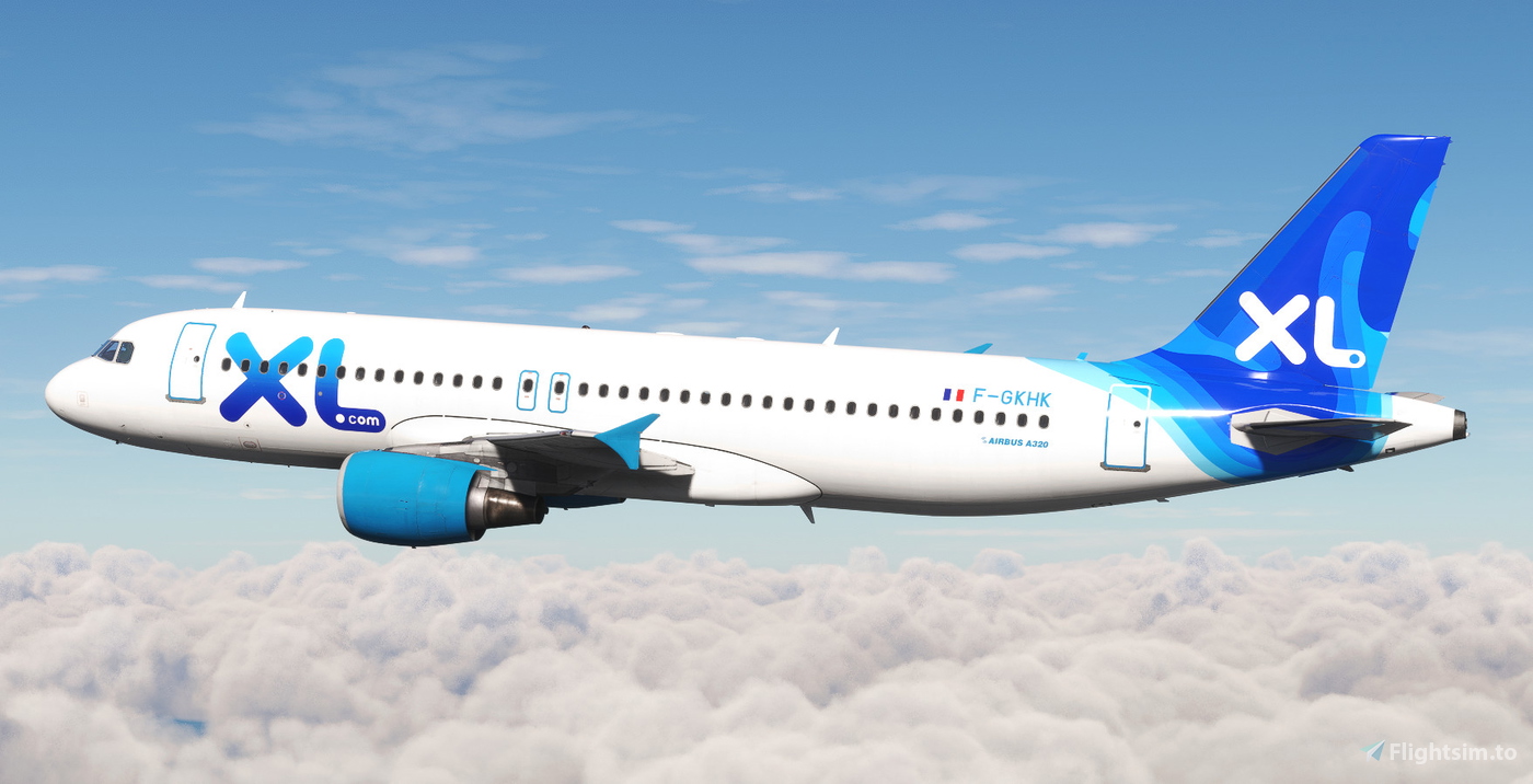 XL Airways France F-GKHK & F-GRSE | Fenix A320 + A321 CFM [8K] for ...