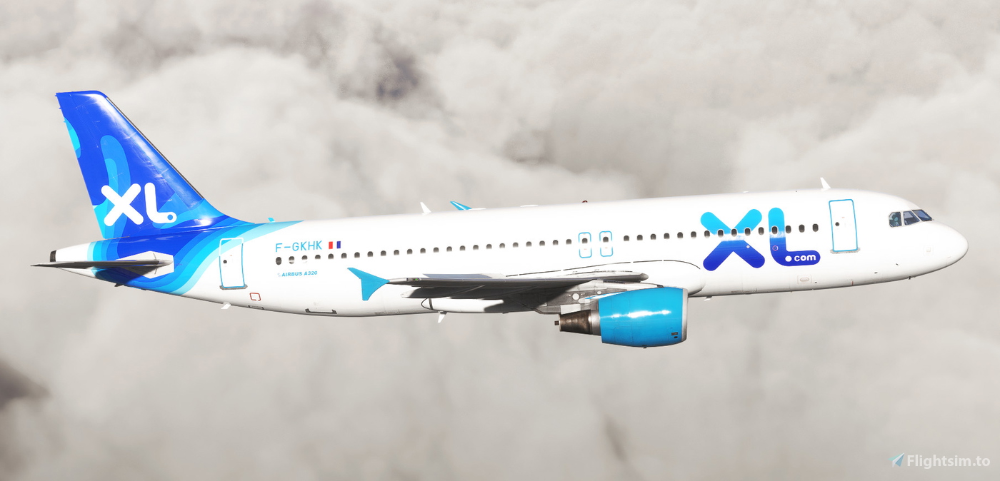 XL Airways France F-GKHK & F-GRSE | Fenix A320 + A321 CFM [8K] for ...