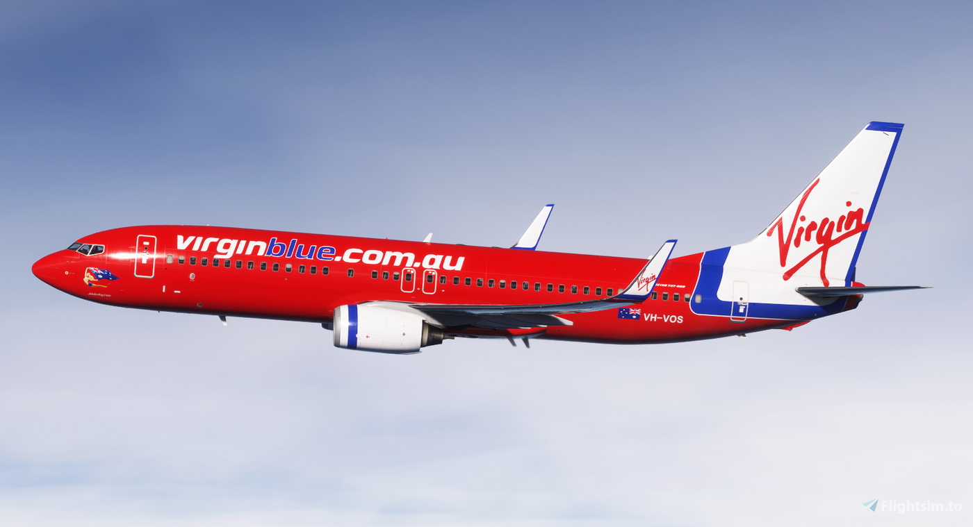Virgin Blue (Australia) VH-VOB | VH-VOS | VH-BZG | PMDG 737-800 [4K ...