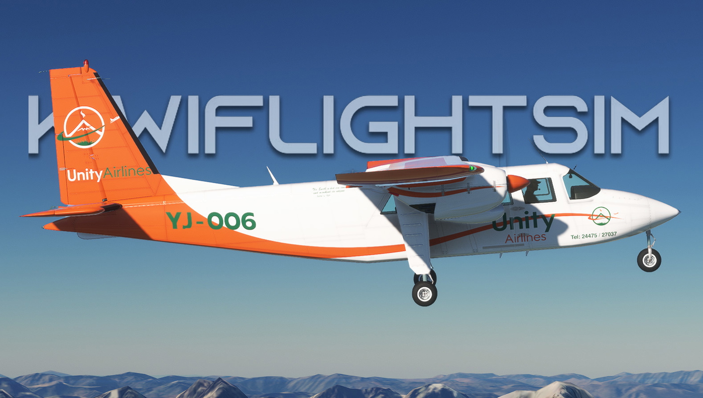 Unity Airlines YJ-OO6 (Vanuatu) | BlackBoxSimulation BN-2 Islander [8K ...