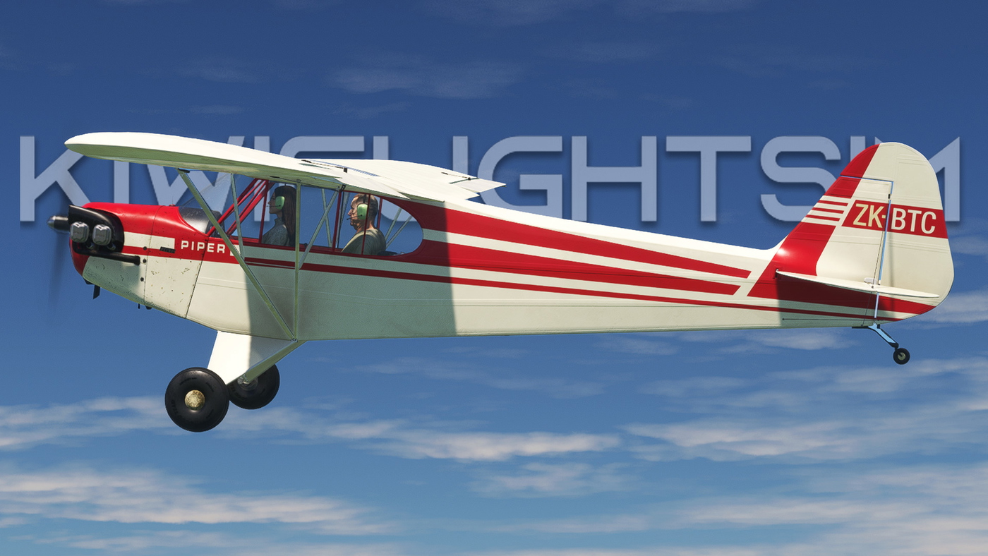 ZK-BTC (New Zealand) | Classic Aircraft Simulations Piper J-3 CUB [8K ...