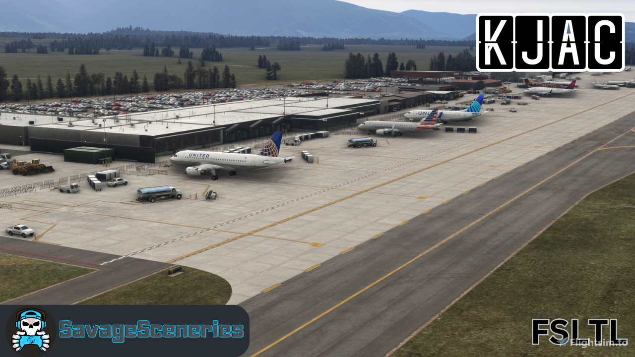 KJAC FSLTL Static Aircraft for Microsoft Flight Simulator | MSFS