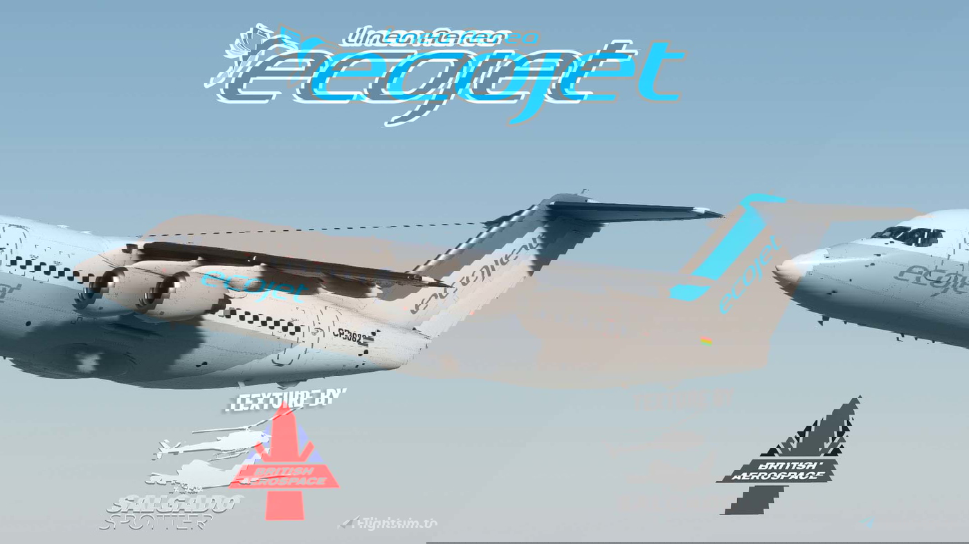 Avro RJ85 ECOJET CP-3082 for Microsoft Flight Simulator | MSFS