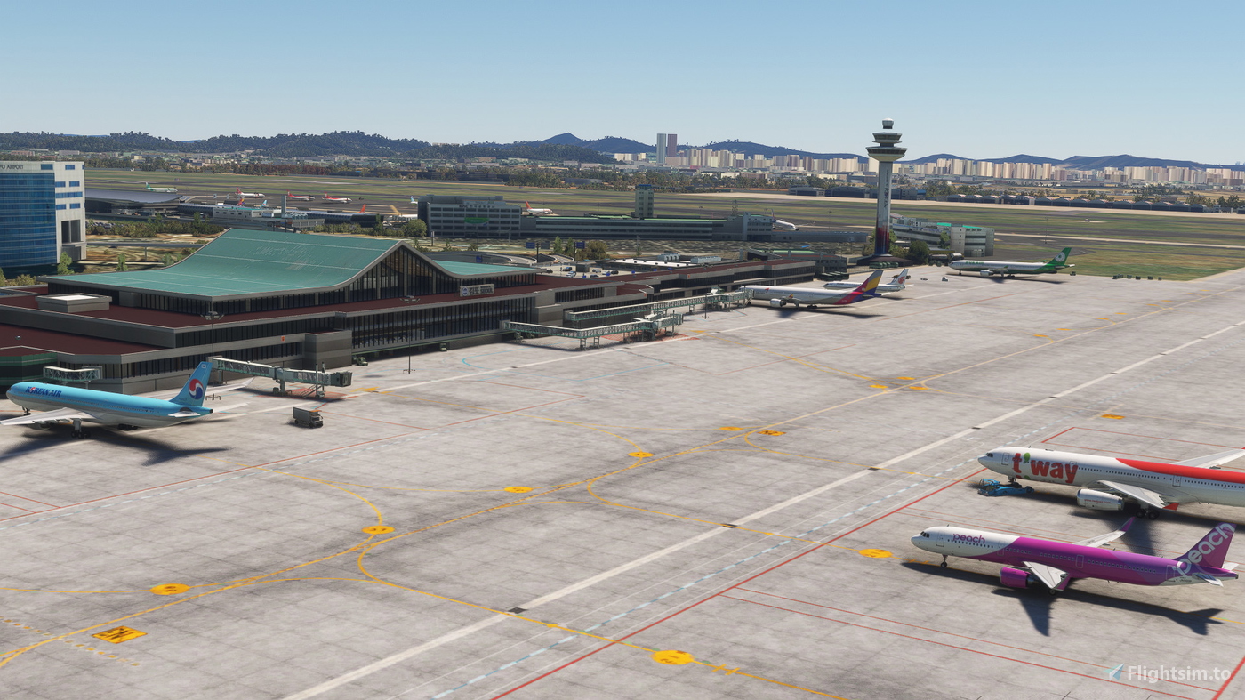 RKSS Seoul Gimpo - FSLTL Static Aircraft (Asian Airports) for Microsoft Flight Simulator | MSFS