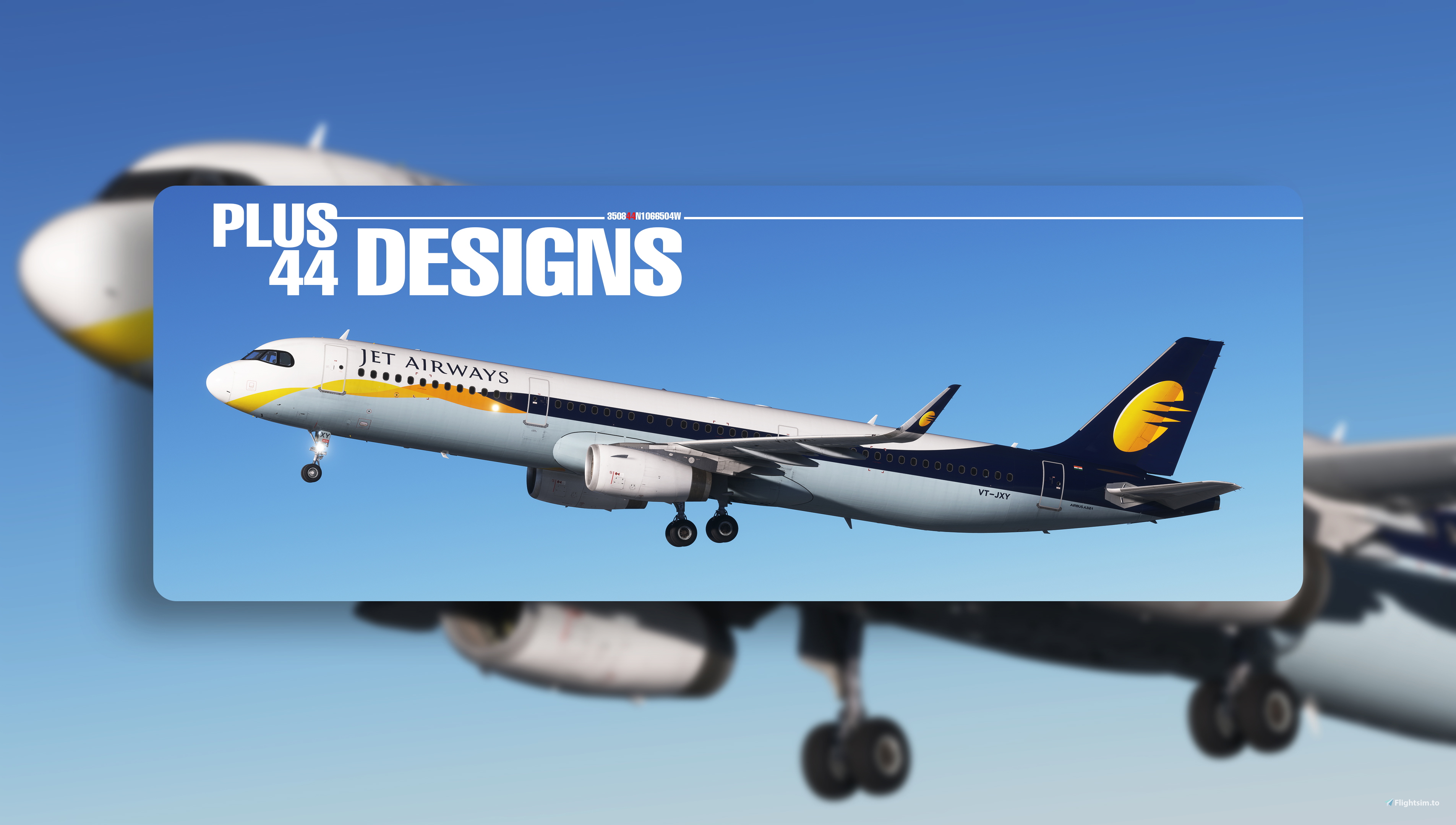 Jet Airways (VT-JXY) Fenix A321 IAE SL - 8K - MSFS Add-on - Flightsim.to