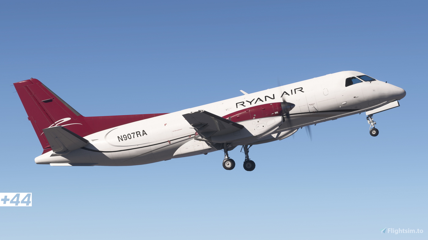 Ryan Air (N907RA) Microsoft SAAB 340B Cargo - 8K for Microsoft Flight ...