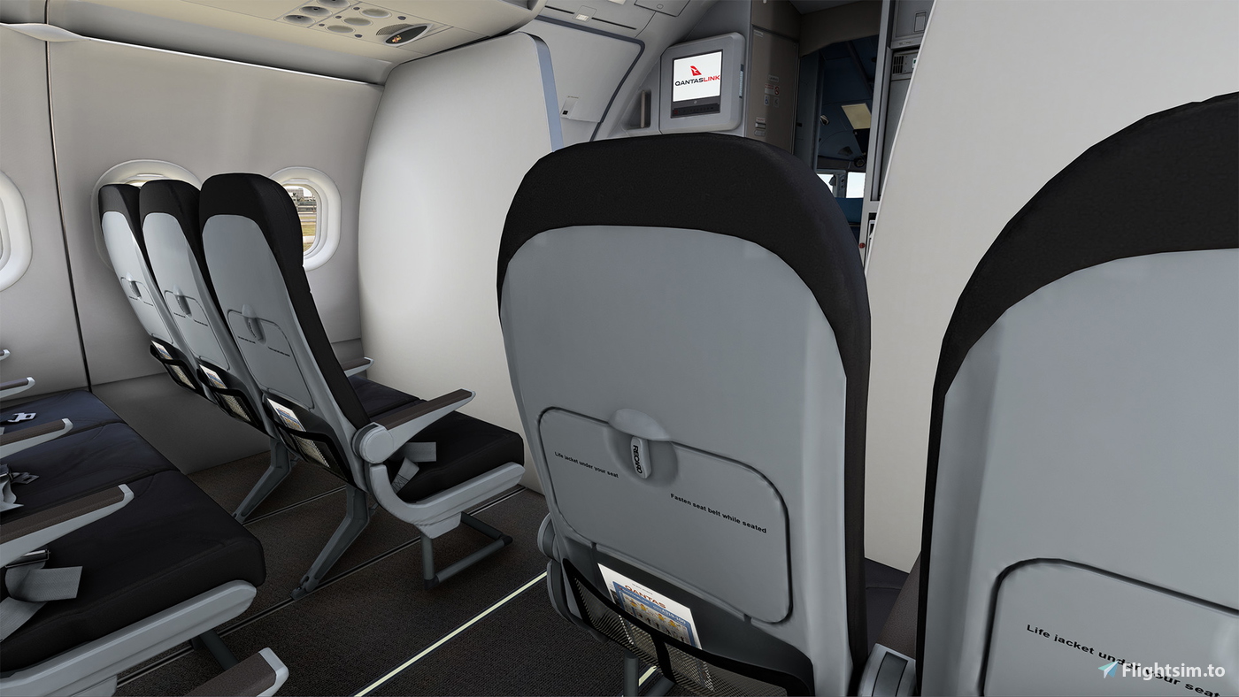 QantasLink A319 VH-8NR (8K & 4K w/ high density cabin) для Microsoft ...