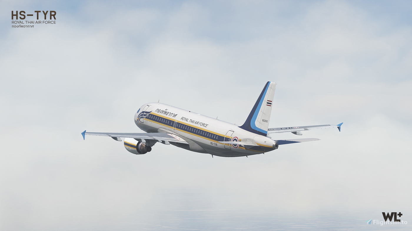 Royal Thai Air Force - Fenix A319 (CFM) | HS-TYR [WHK] Wing 6 RTAF กอง ...