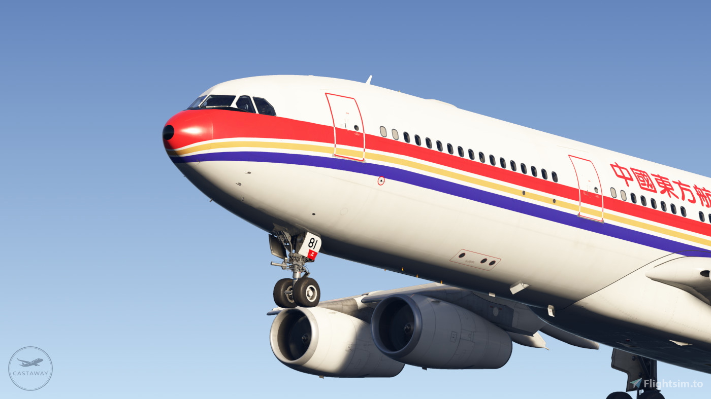 China Eastern Airlines (B-2381) [Airbus A340-300] 对于 Microsoft Flight ...