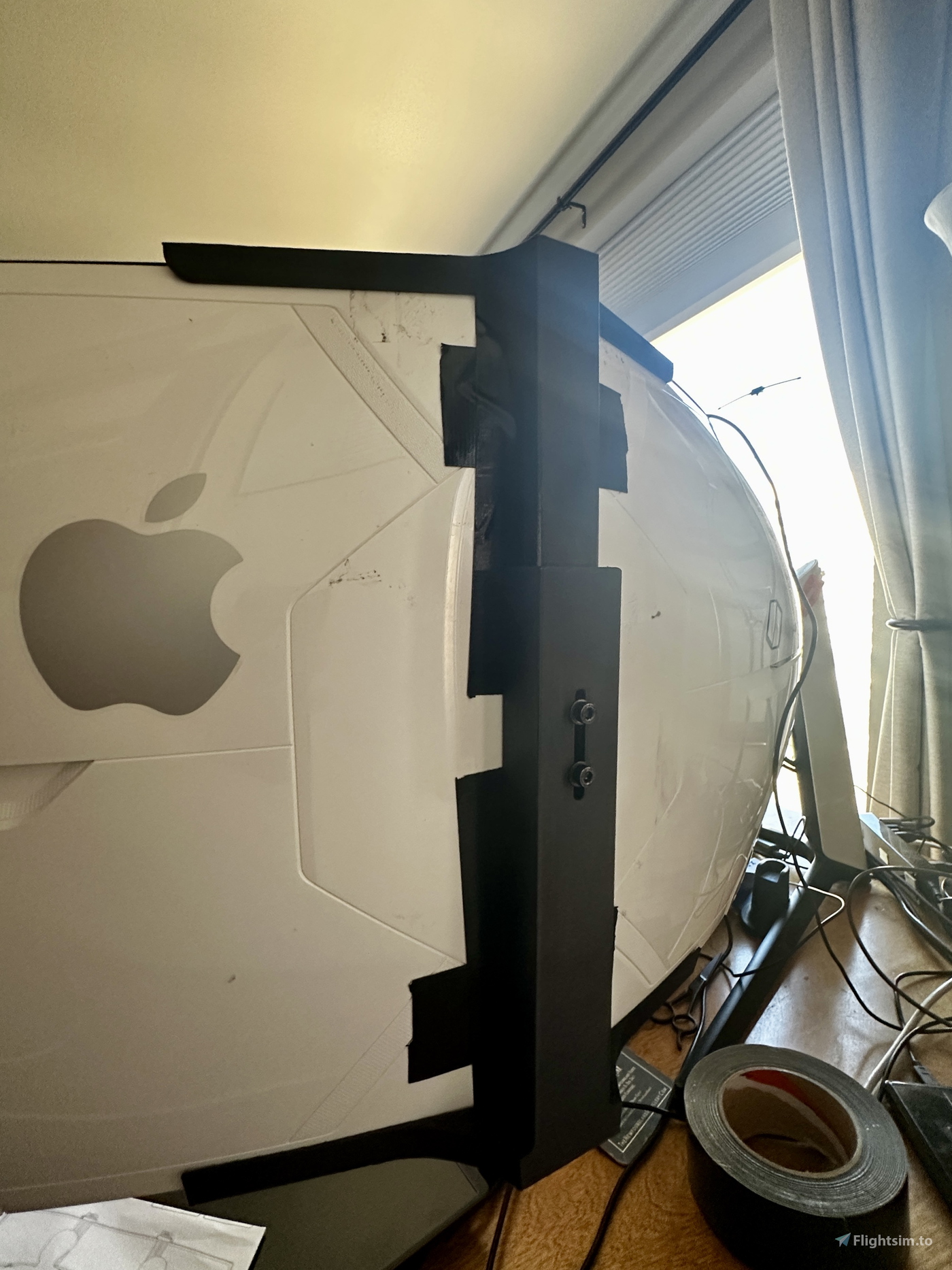 3D Printed Ultra-Wide Curved Monitor 130° Angle Bracket / Clamp / Jig ...