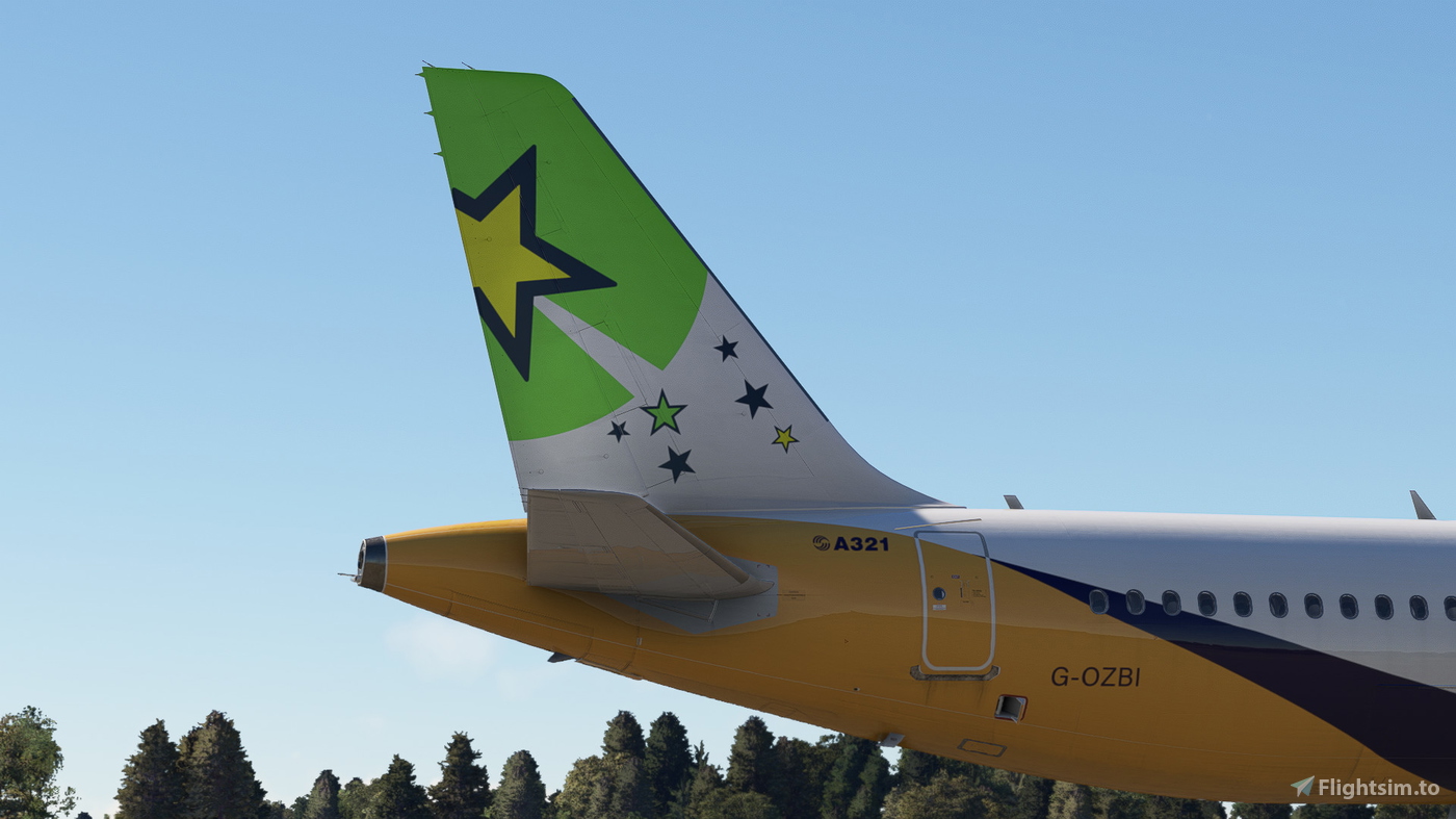 Monarch (Celeb Air) Fenix A321 G-OZBI Cabin Included for Microsoft Flight Simulator | MSFS