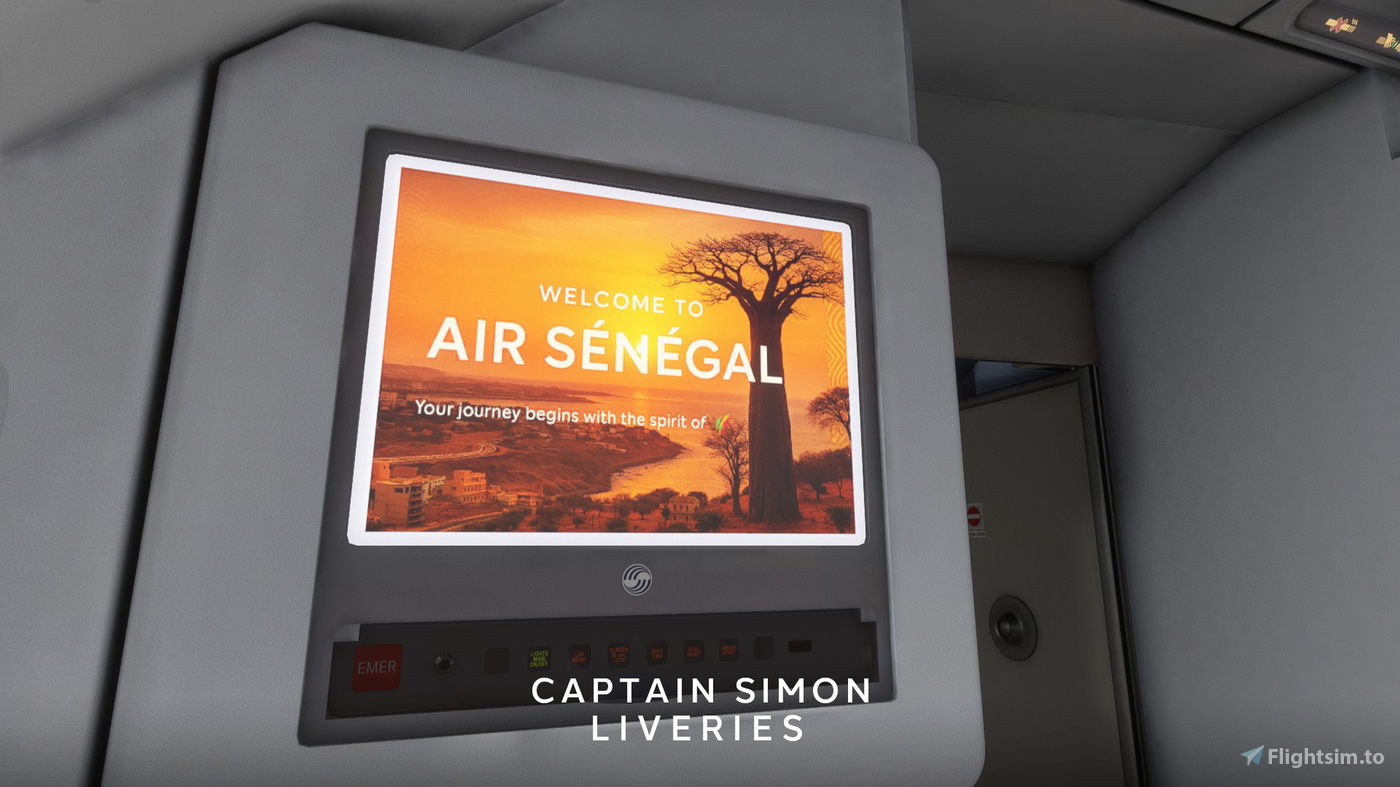 Fenix A321 CFM Air Senegal 6V-AMC 4K w/ cabin | Requested for Microsoft ...