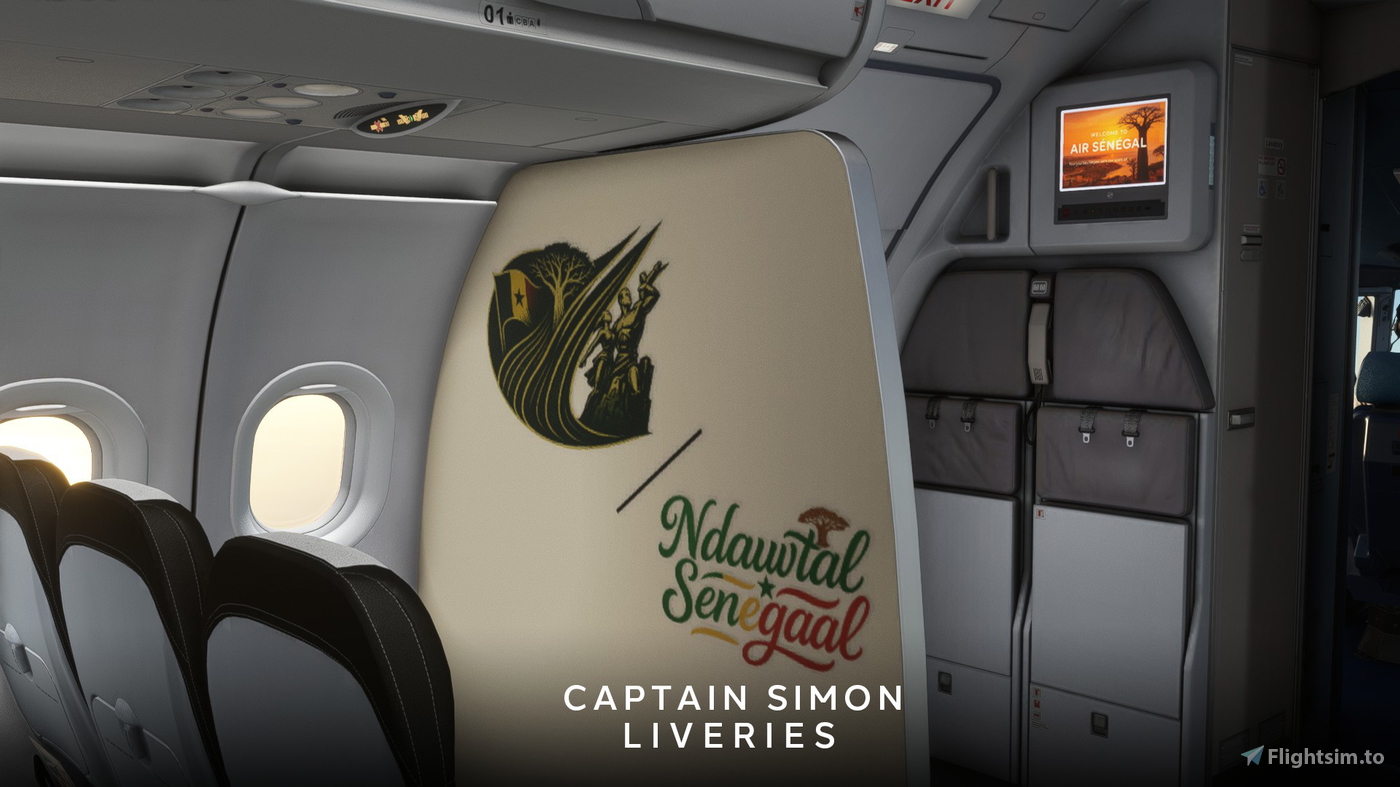 Fenix A321 CFM Air Senegal 6V-AMC 4K w/ cabin | Requested for Microsoft ...