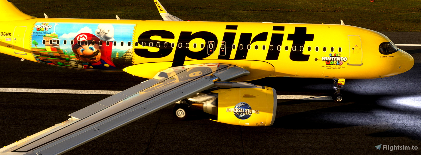 Threads - [A32NX] FBW A320 | Spirit "Super Mario Livery" | N986NK for ...