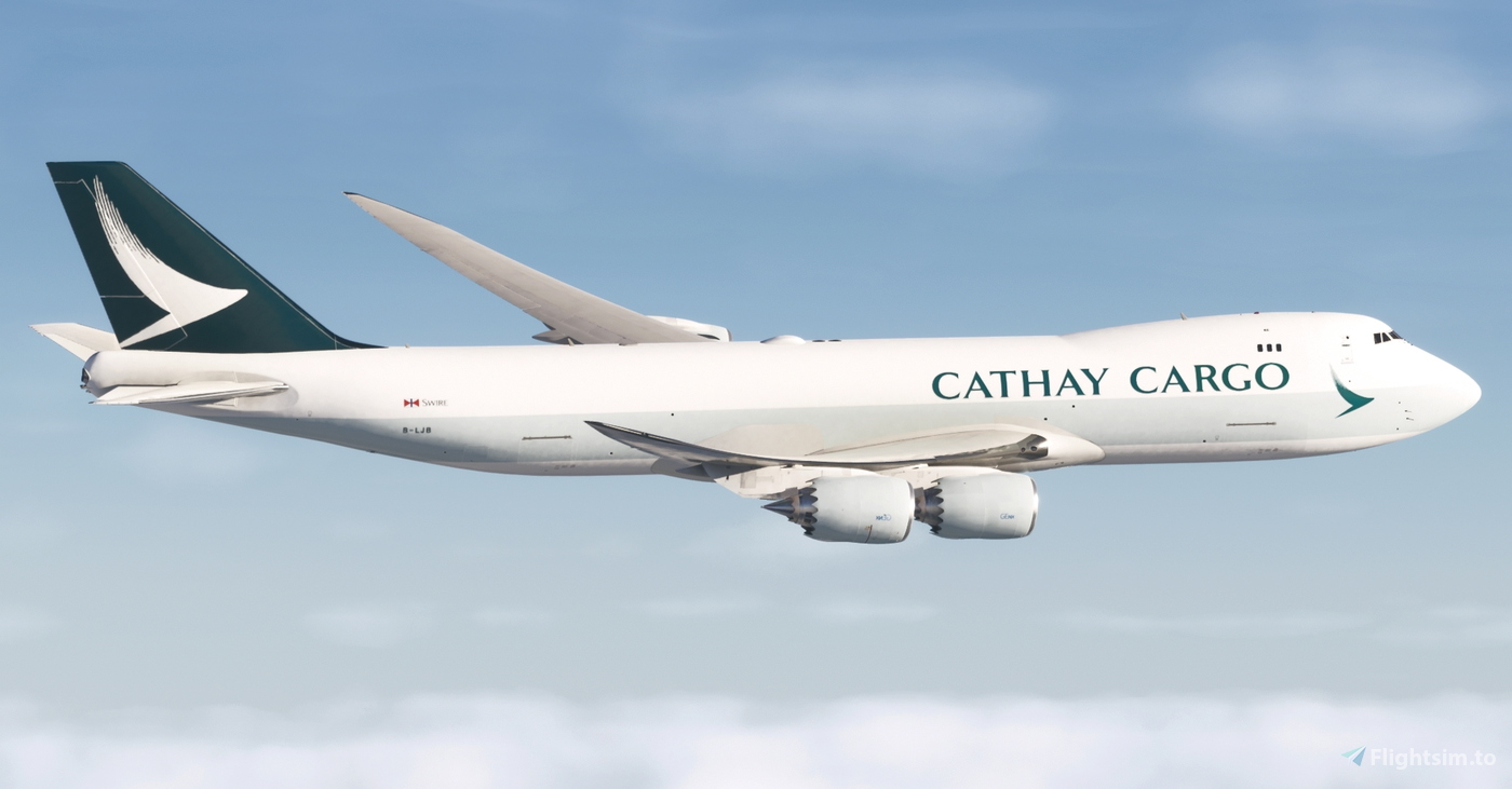 4K | Asobo 747-8F | Cathay Pacific Cargo | PACK 对于 Microsoft Flight Simulator | MSFS